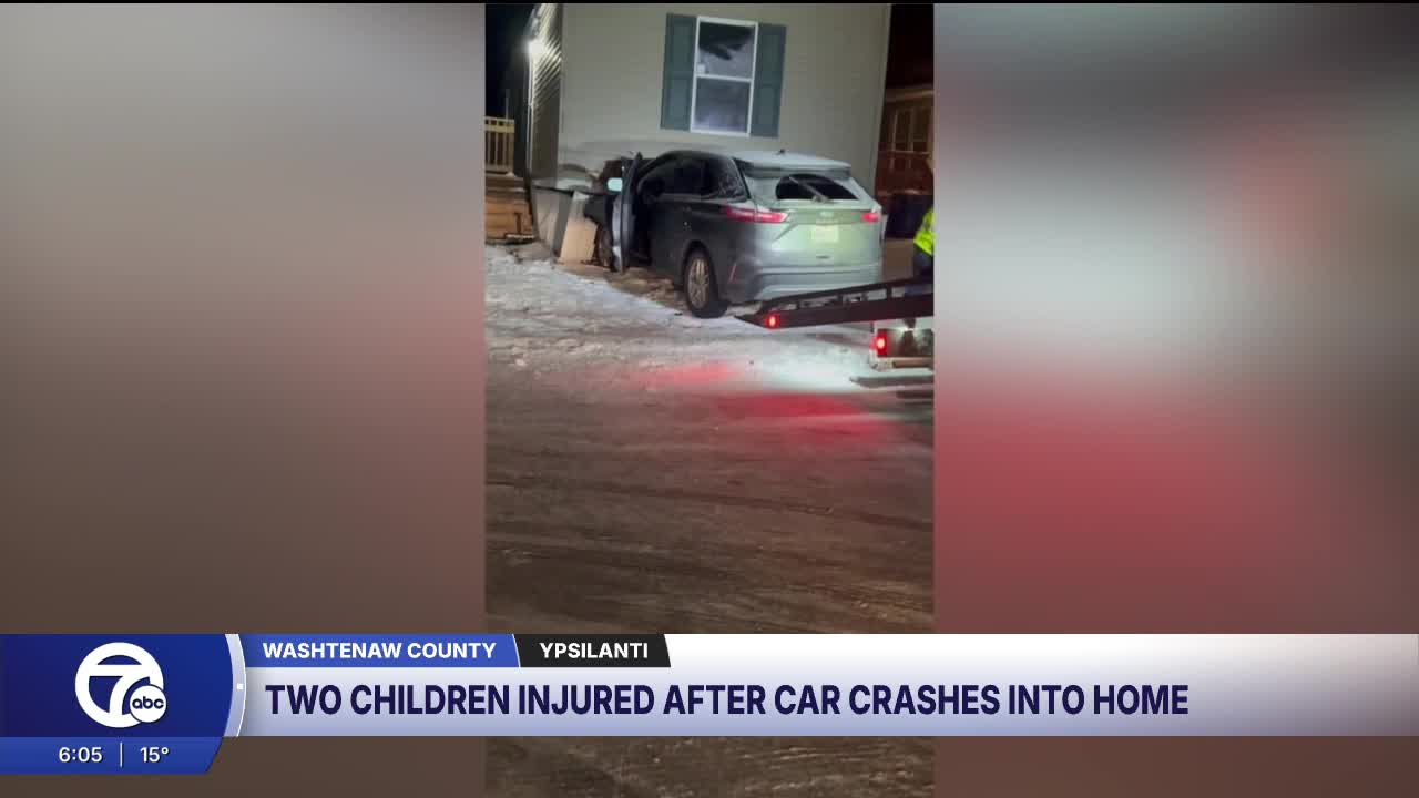 Car crashes into Ypsilanti home, injures 2 children and displaces ...