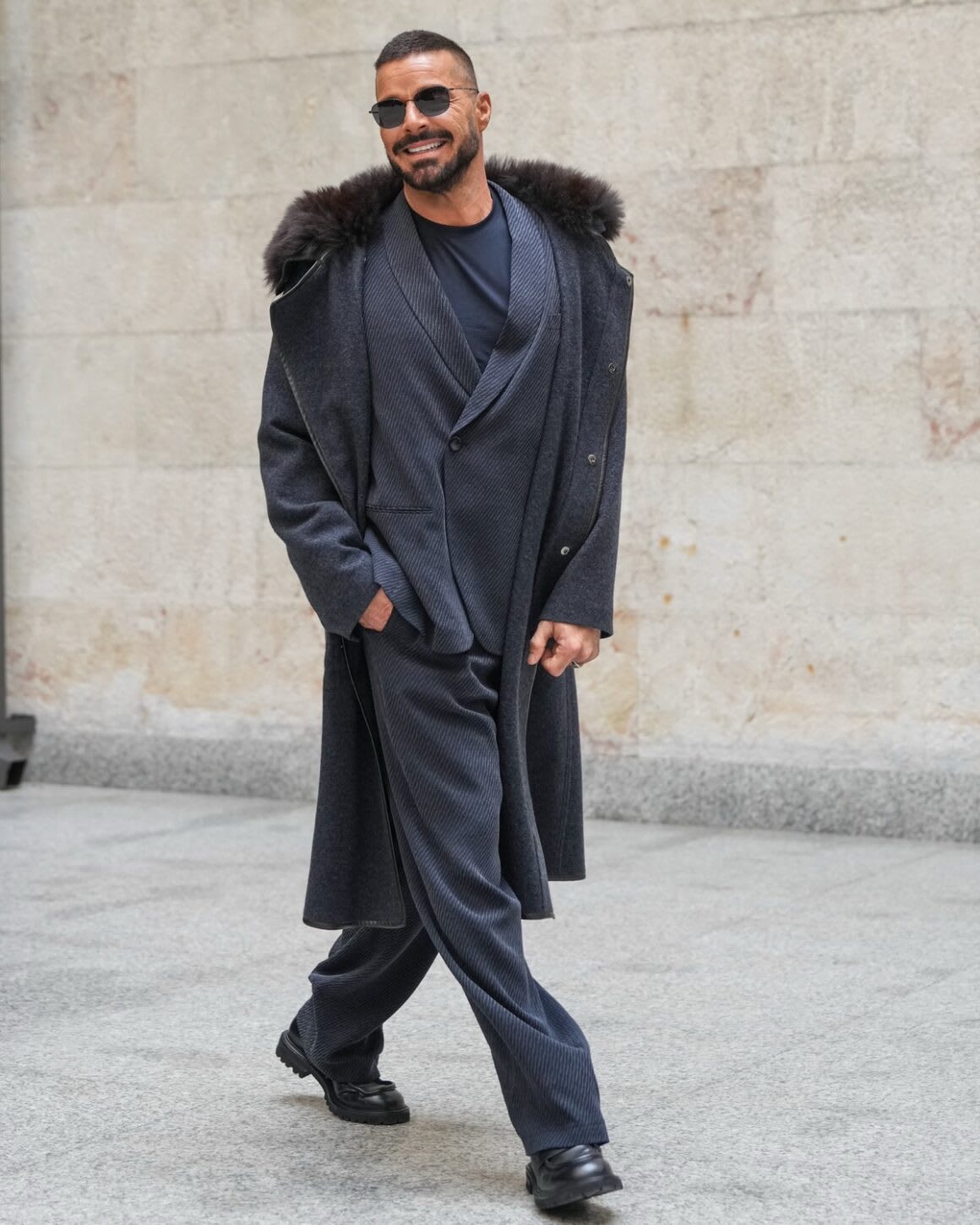 Celeb snaps: Hudson Williams & Ricky Martin at Giorgio Armani show in ...