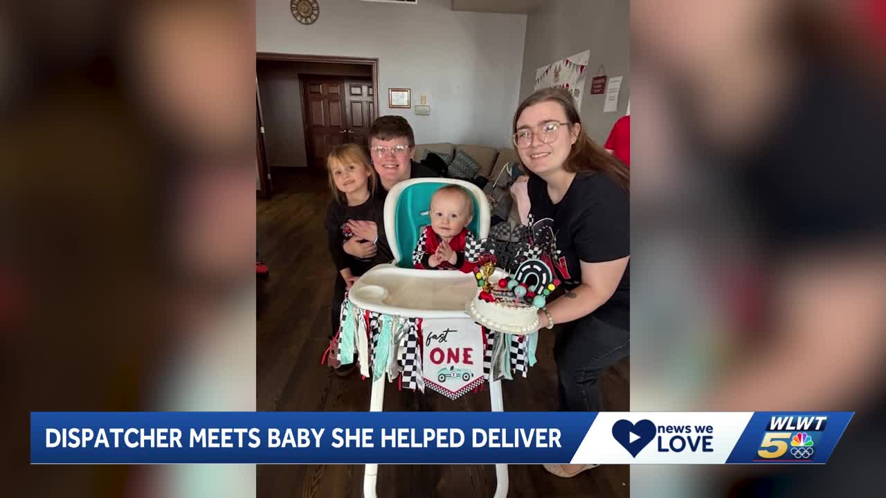 Hamilton County dispatcher celebrates baby she helped deliver 1 year ago