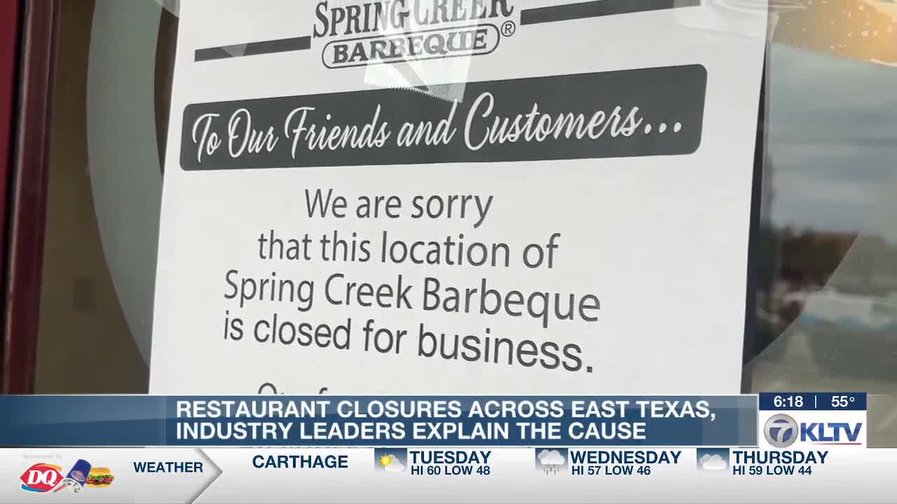 Not your imagination: Why restaurants are closing across East Texas