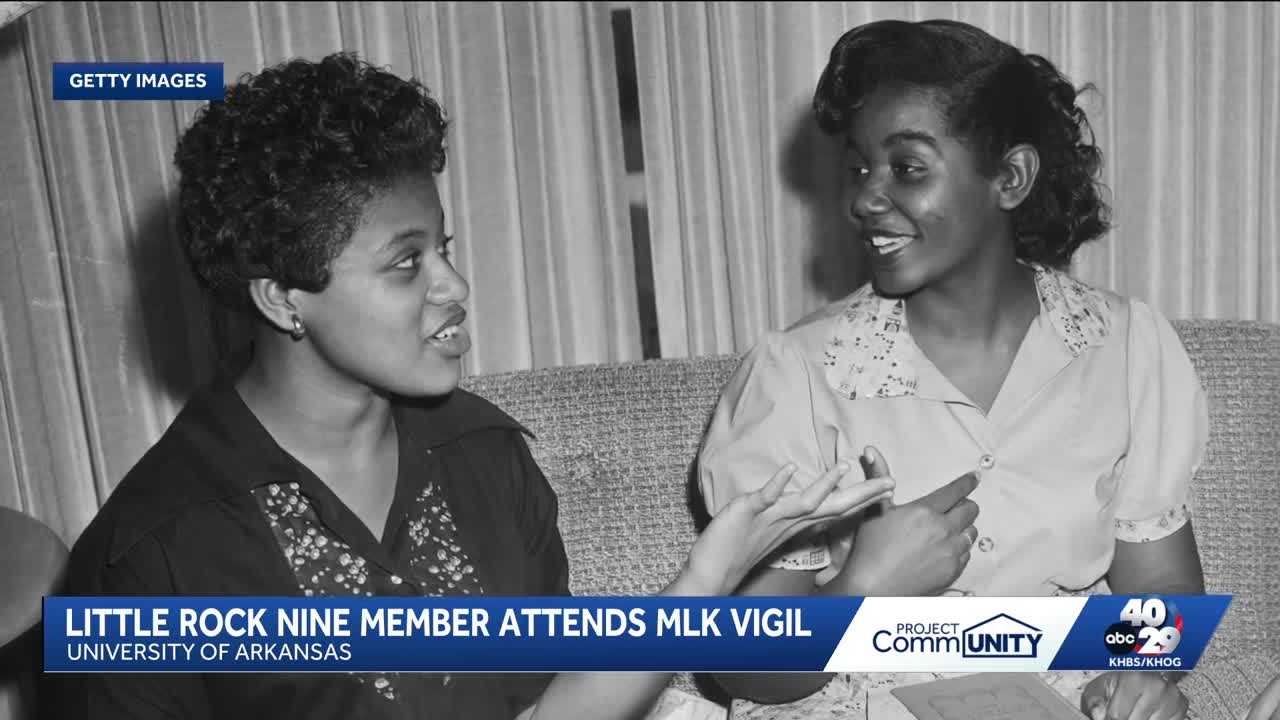 UA MLK Day vigil spotlights Little Rock Nine member Minnijean Brown-Trickey