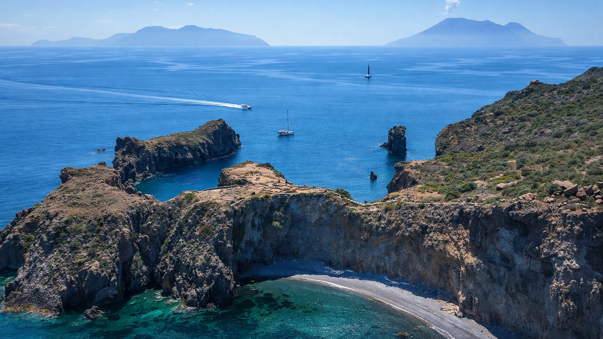 This coastline looks unreal from above