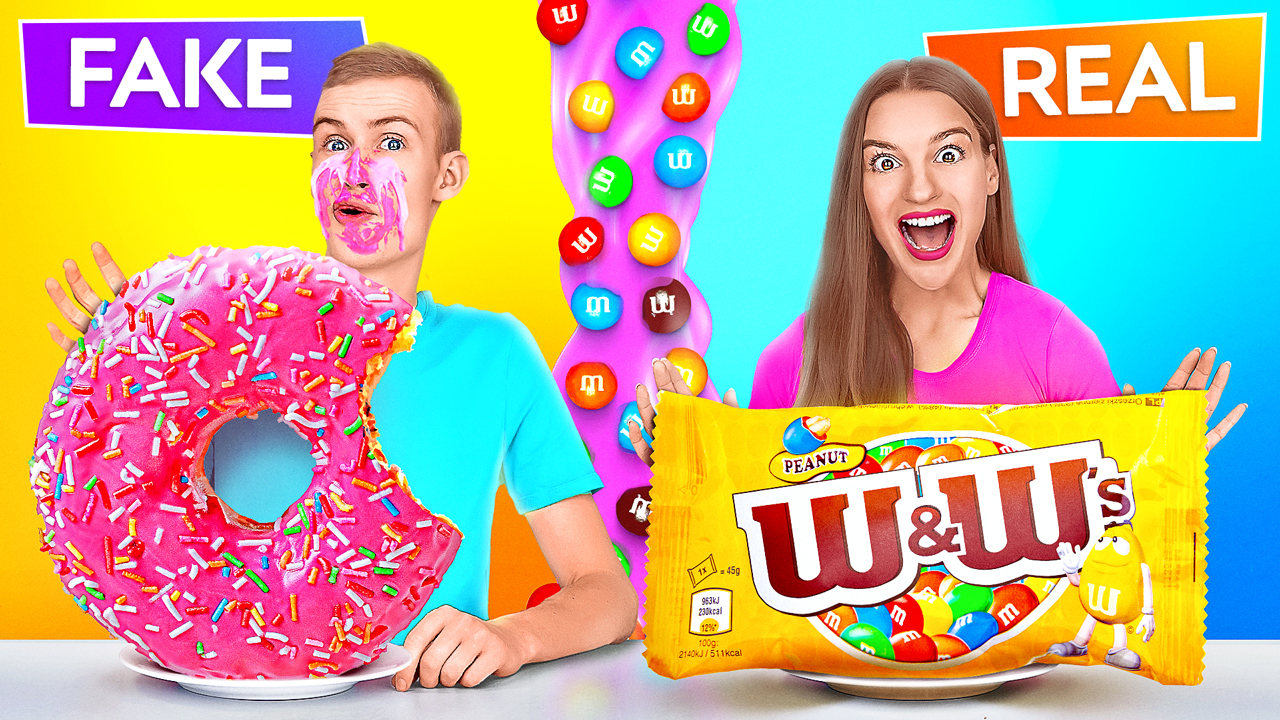 Real food vs fake food showdown: The ultimate taste test challenge!