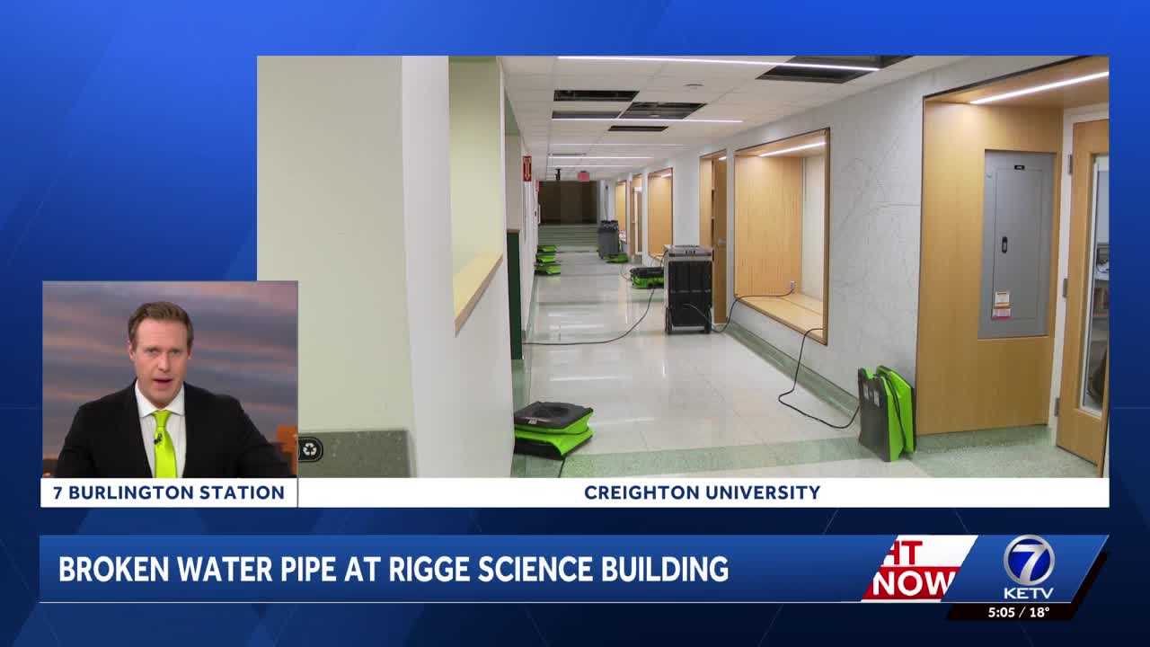 Pipe burst closes building on Creighton University's campus