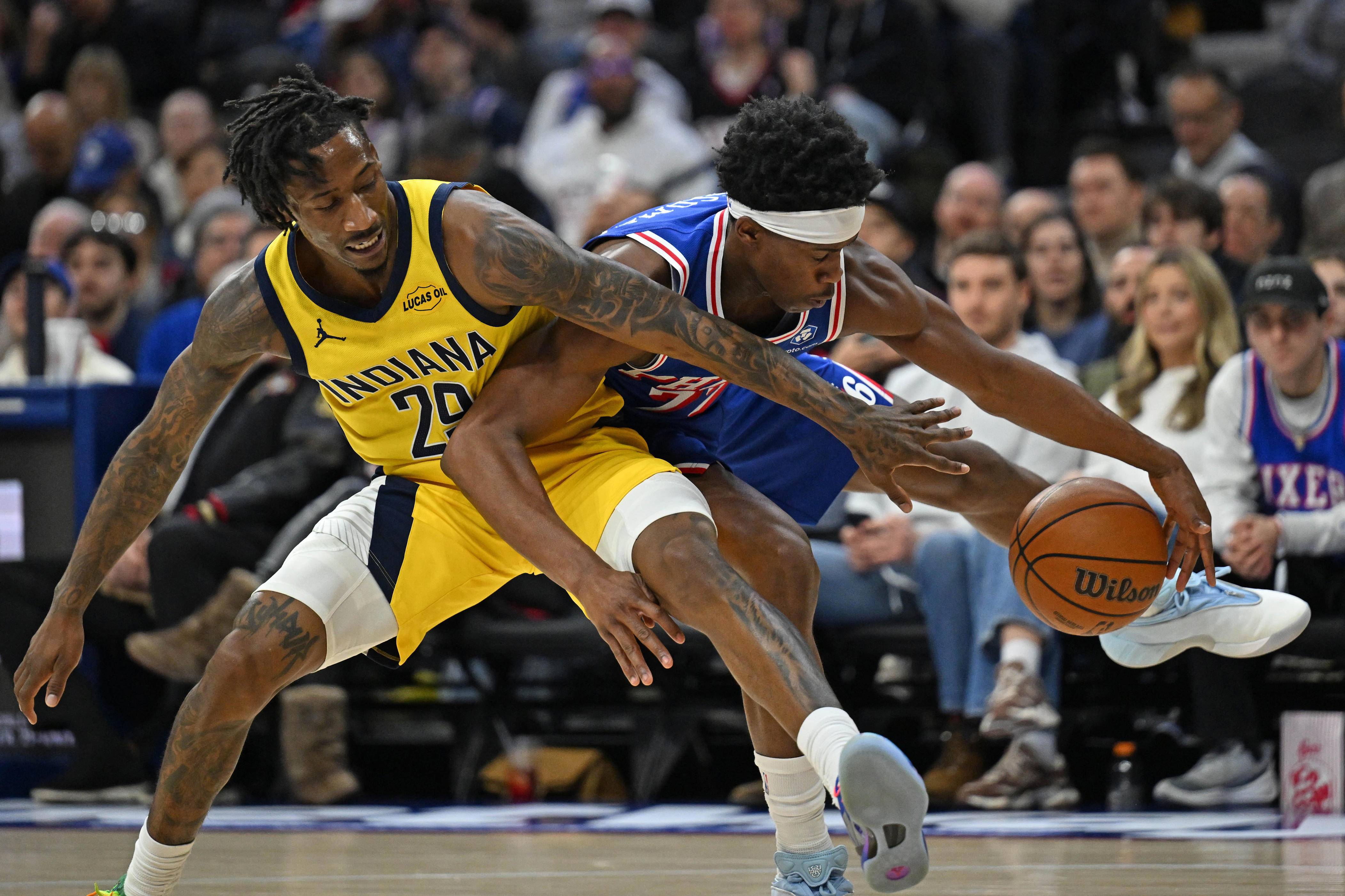 Pacers' Quenton Jackson leaves Celtics game with right ankle soreness