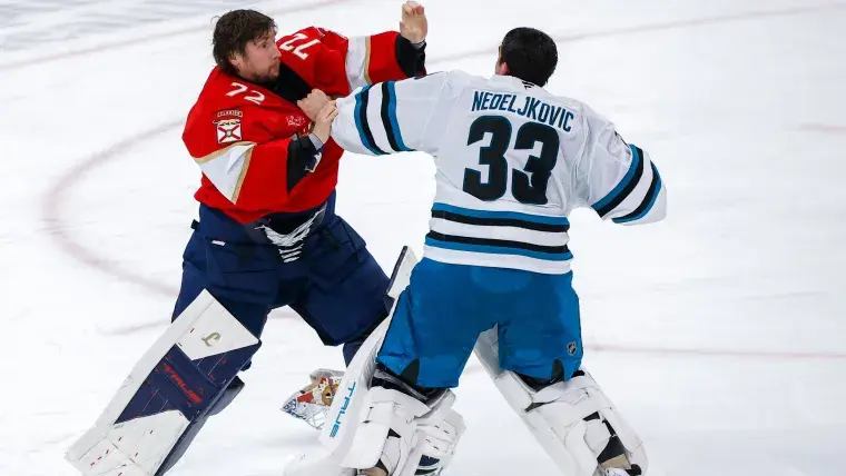 Panthers vs. Sharks goalie fight: Explaining what sparked brawl between ...