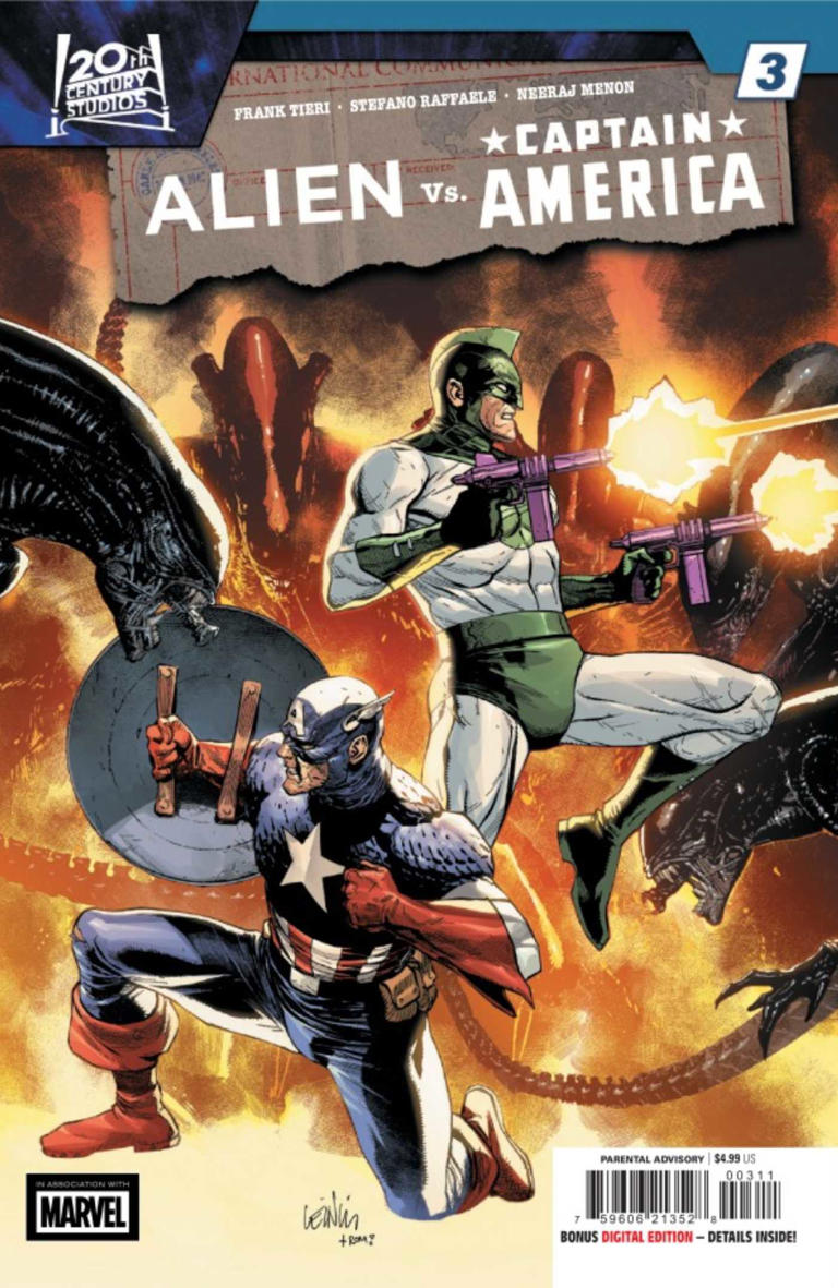 Alien vs Captain America #3: Xenomorph-Skrull hybrids revealed