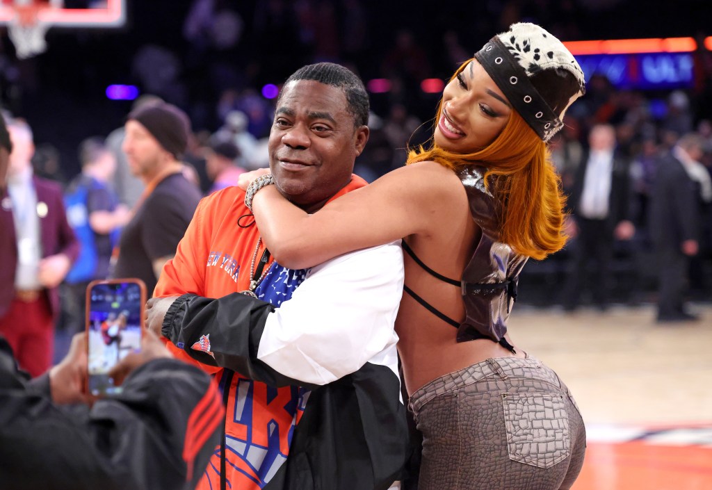 Megan Thee Stallion shares kiss with Klay Thompson after Mavericks’ win ...