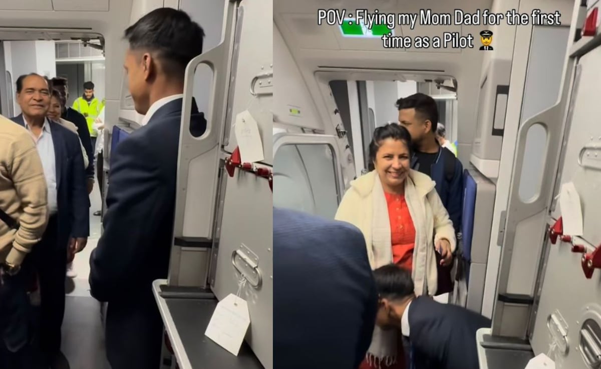 IndiGo pilot flies his parents for the first time, calls it his ...