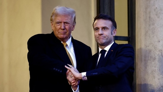 Trump vs Macron escalates: US president shares private text amid tiff ...