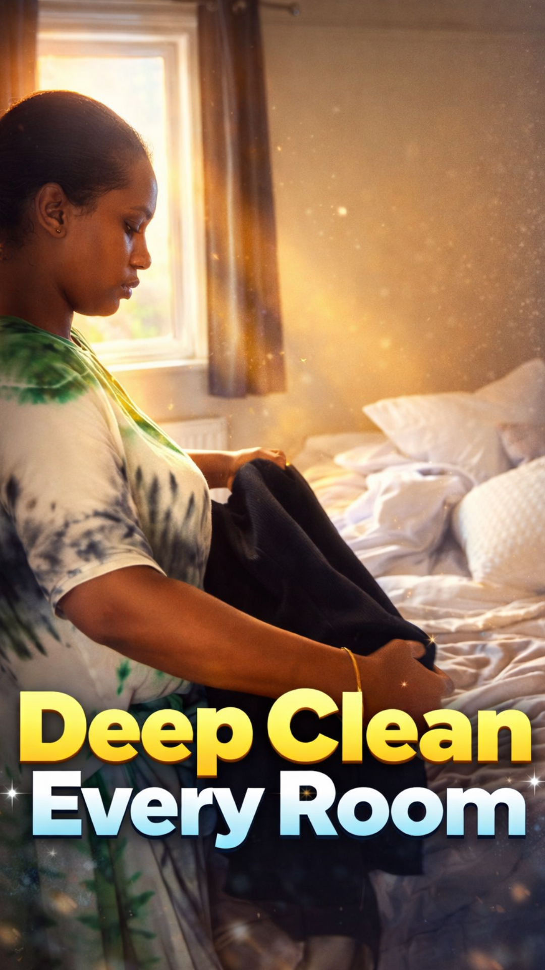 Deep cleaning the house including every room