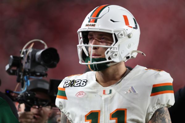 Carson Beck shoulders blame after interception seals Miami's loss