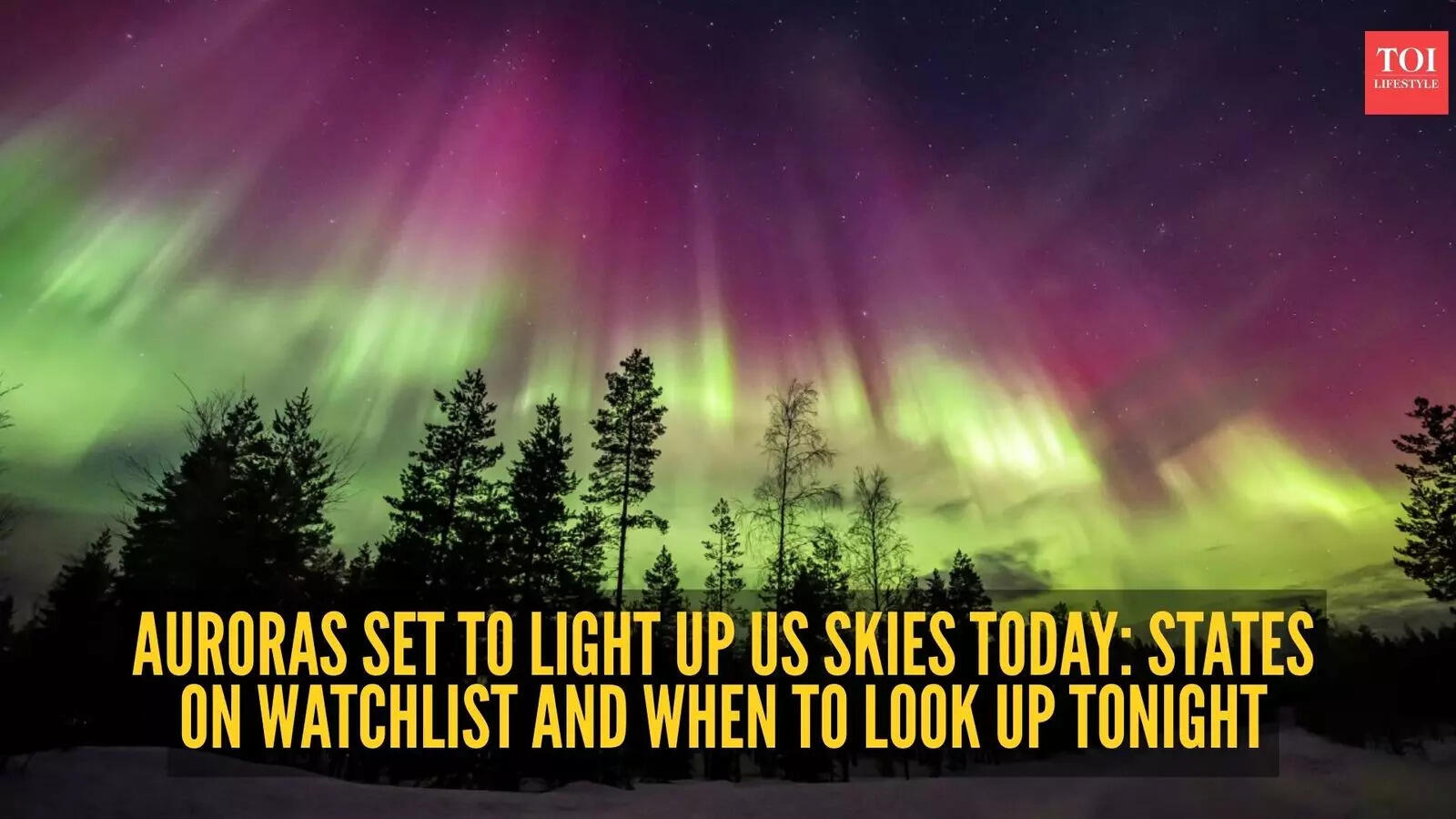 Northern lights alert tonight: Where auroras will be visible across the ...