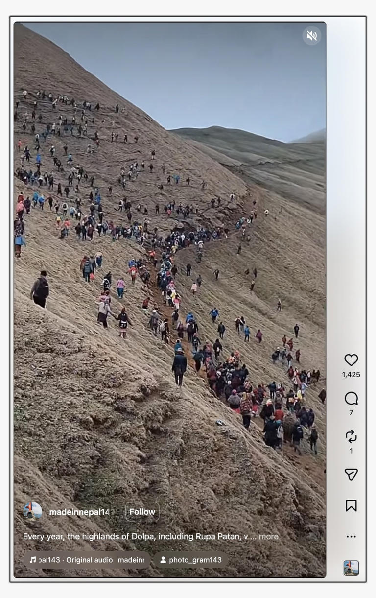 Fact check: People fleeing Iran amid violence? This video is from Nepal