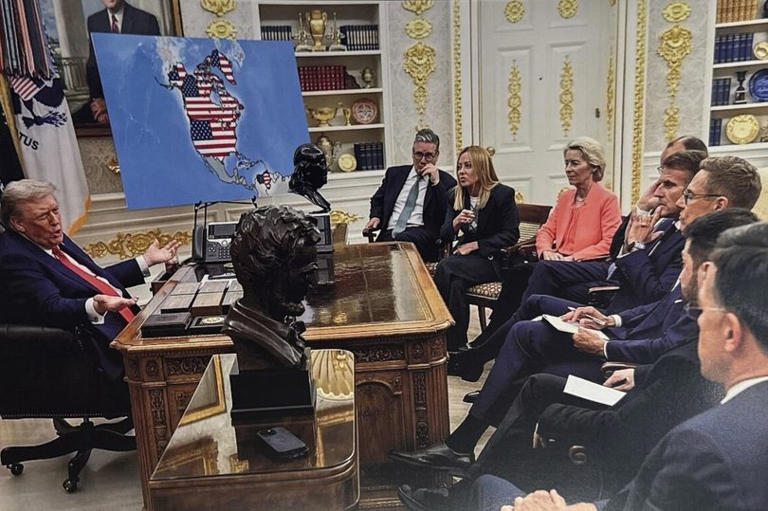 Trump posts chilling images of him with US flag on Greenland and Canada ...