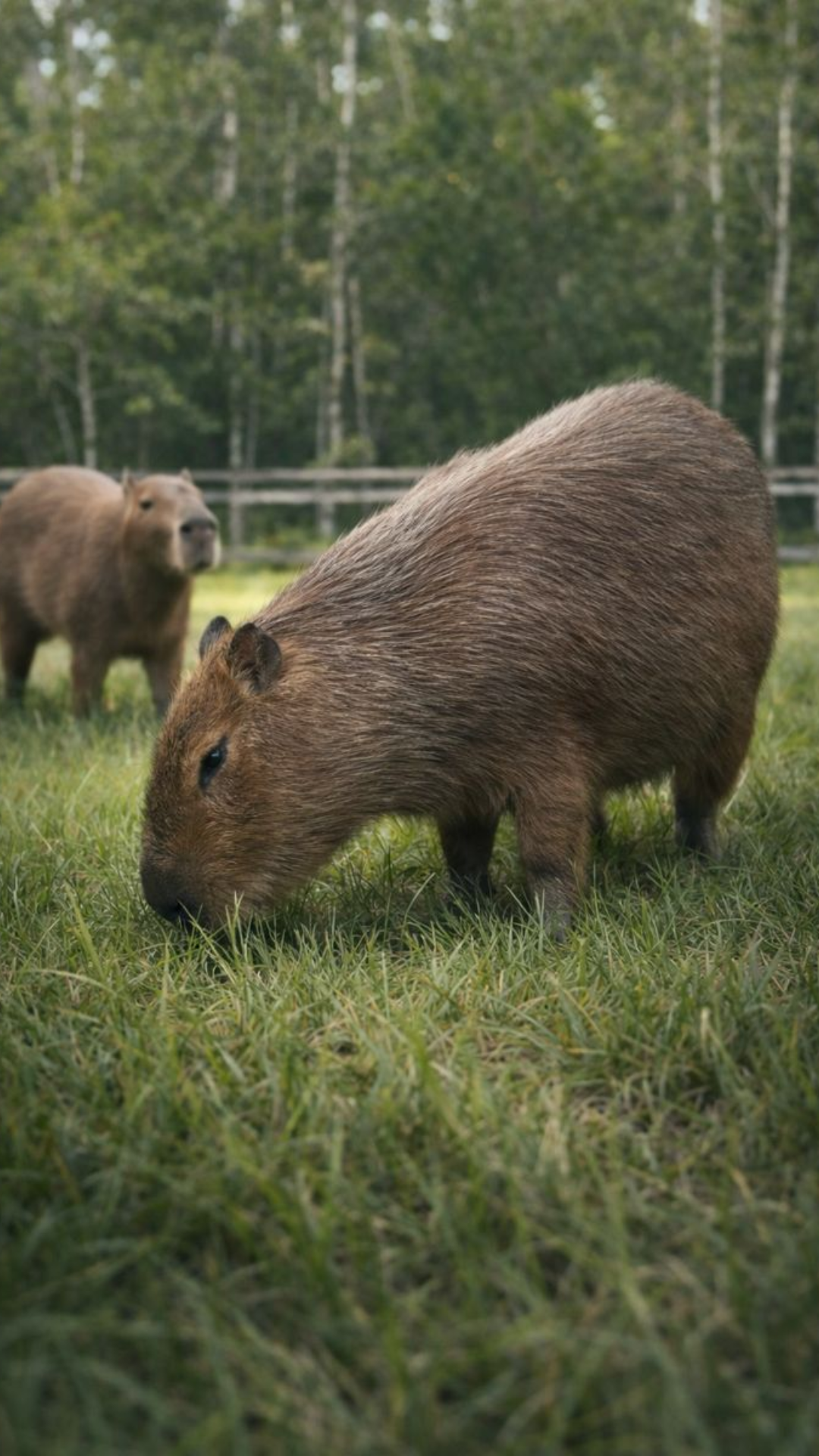Cute capybara behavior caught at the perfect moment