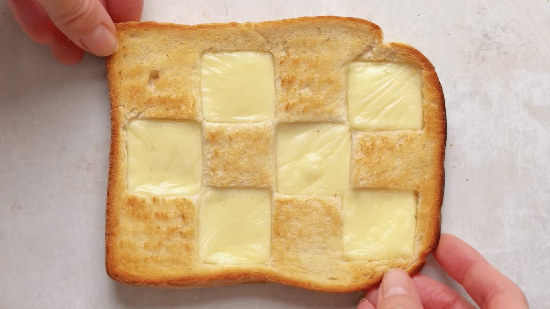 Checkerboard toast recipe