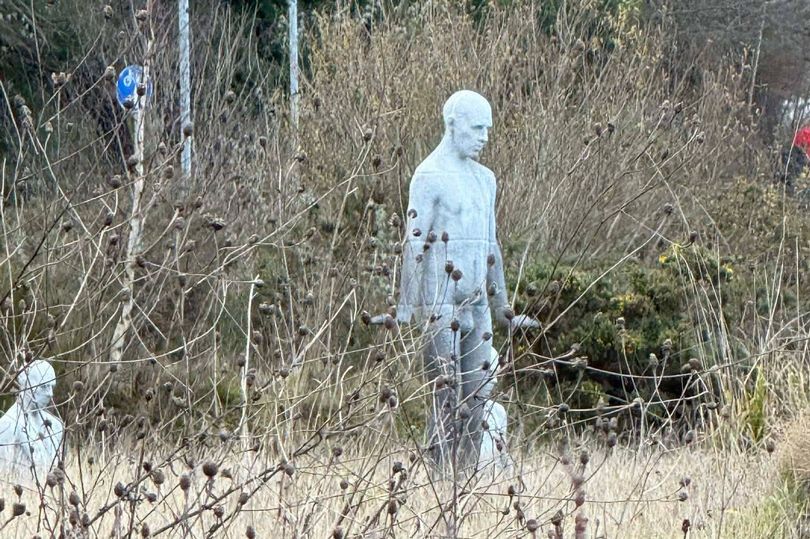 'Creepy' statues suddenly appear in field leaving locals baffled