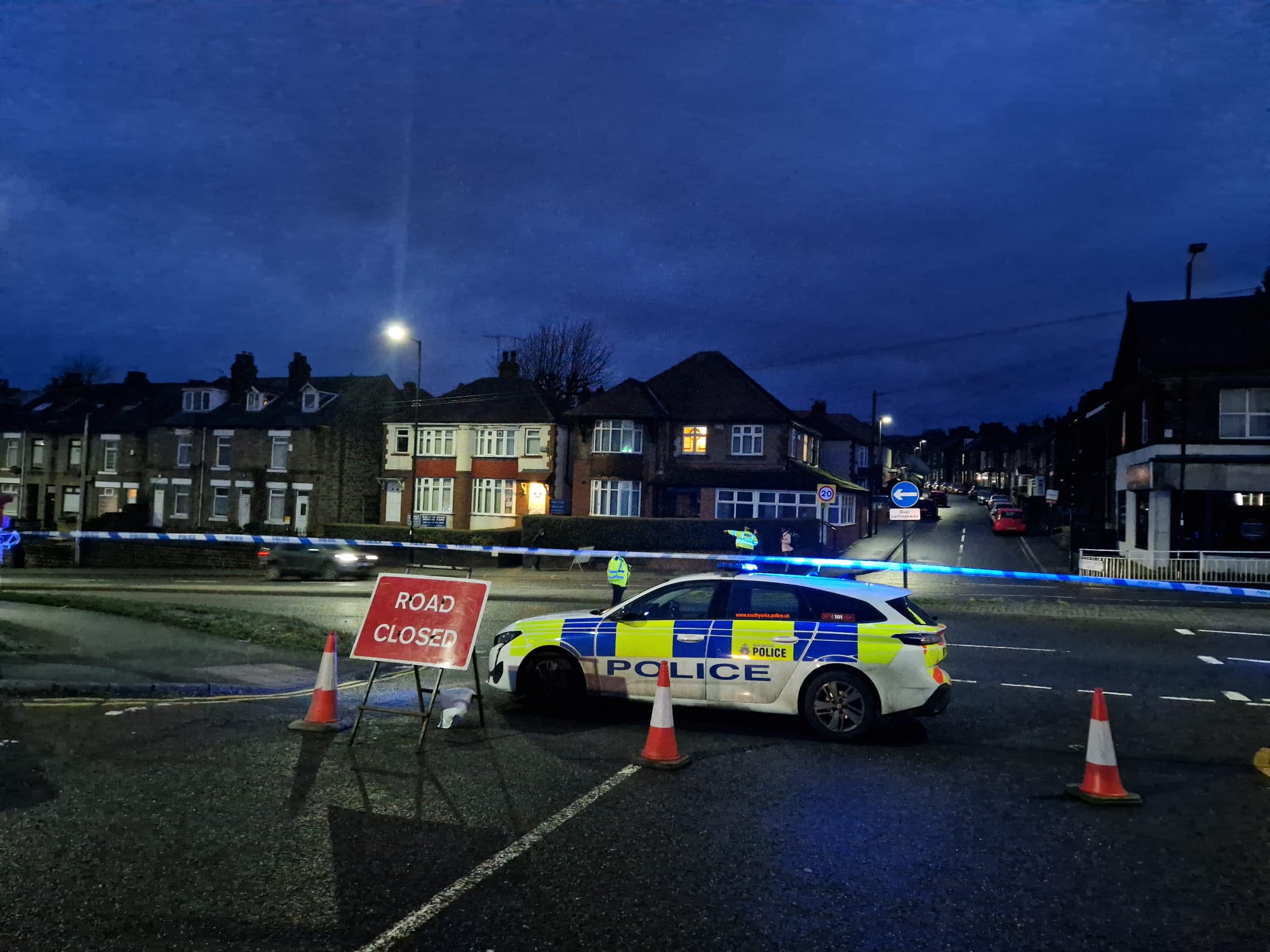 Halifax Road: Police guarding Sheffield crash scene as motorists urged ...