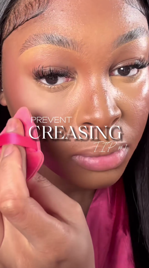 Makeup tip to prevent concealer from settling