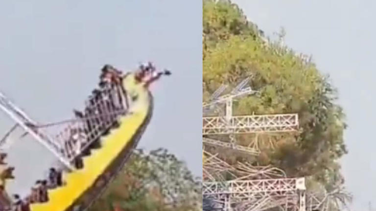 On cam: Joy ride collapses in MP’s Jhabua, 14 schoolchildren injured