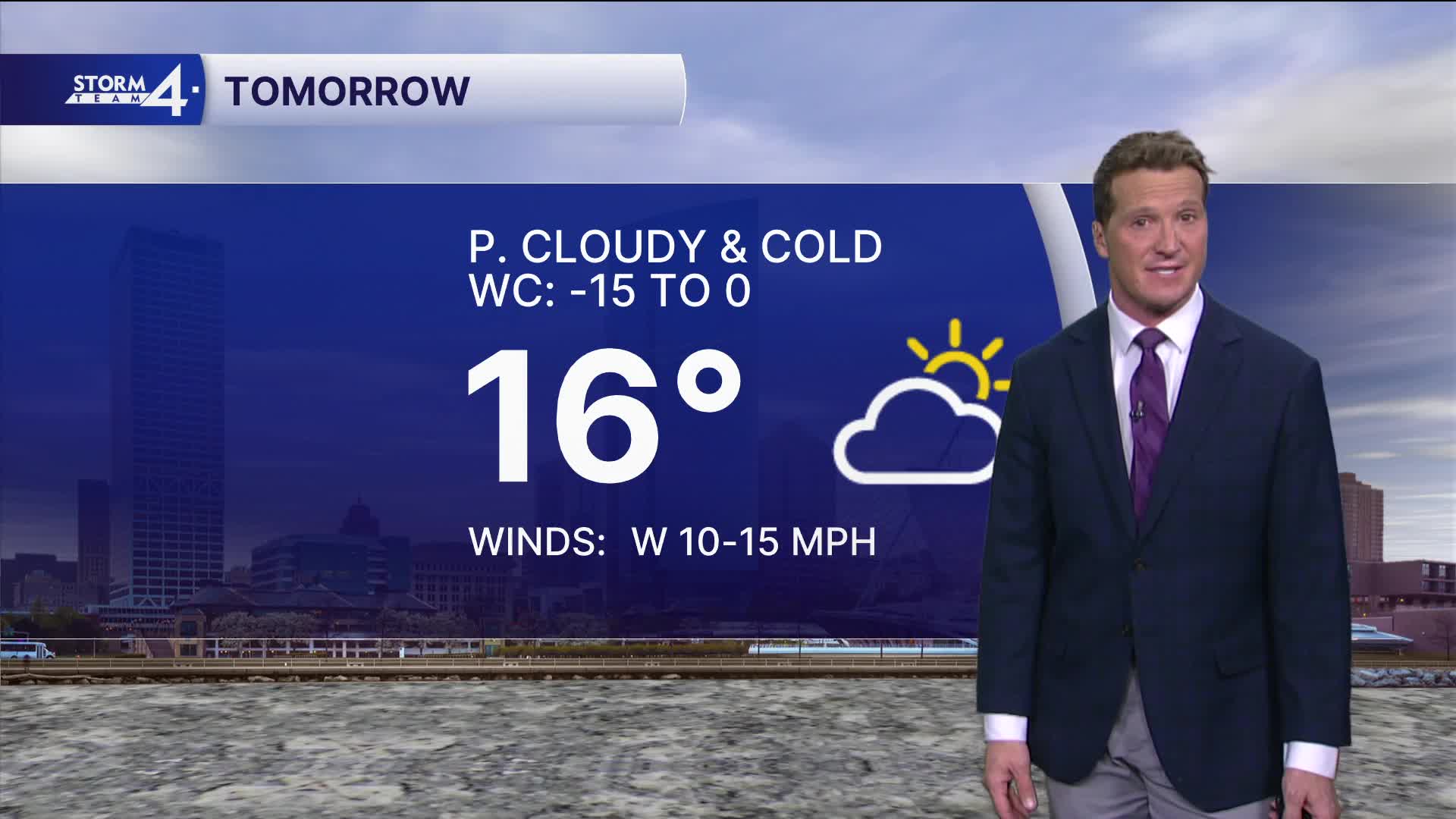 Southeast Wisconsin weather: Not quite as windy and cold on Tuesday