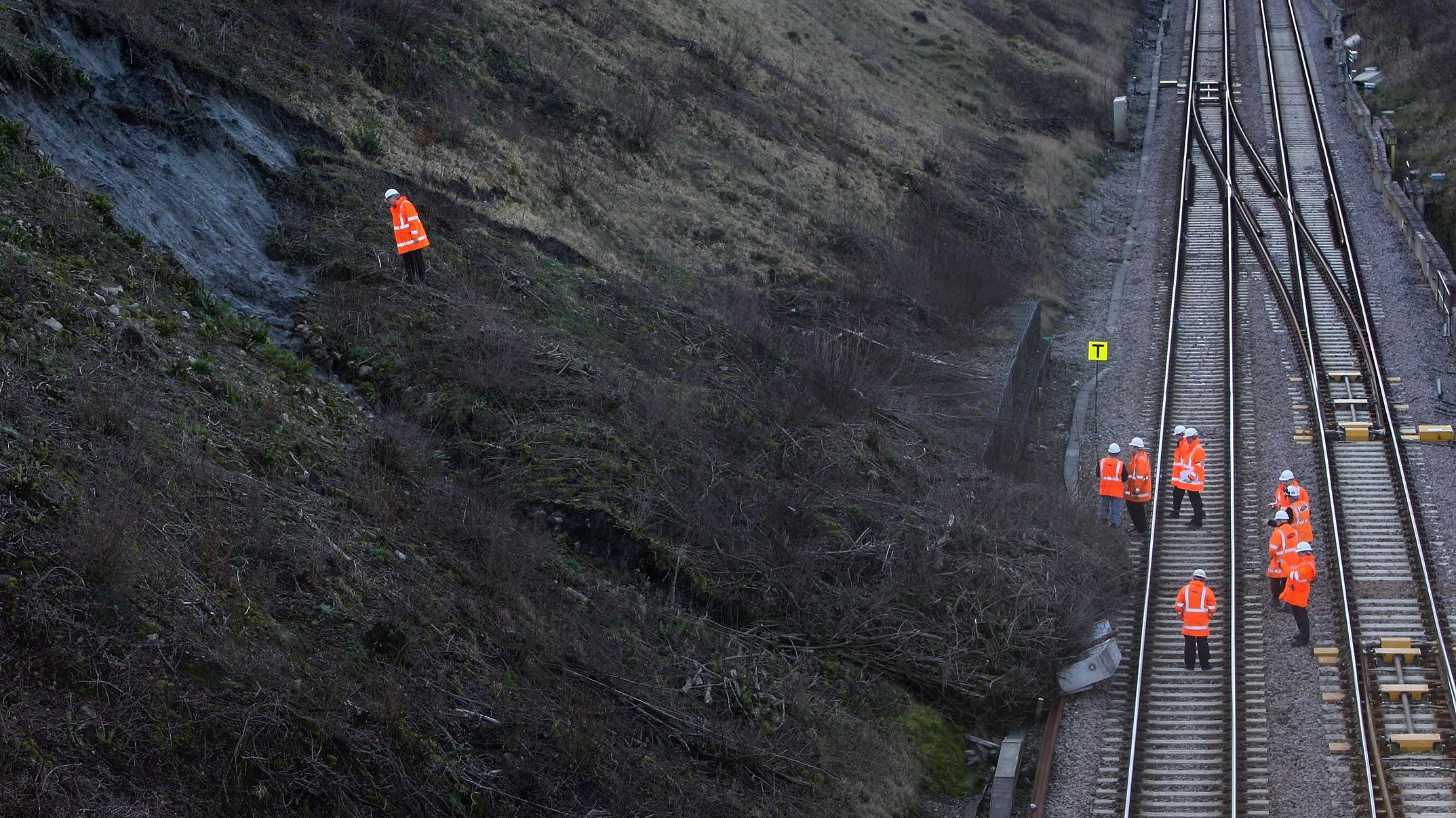 How landslides affect rail travel