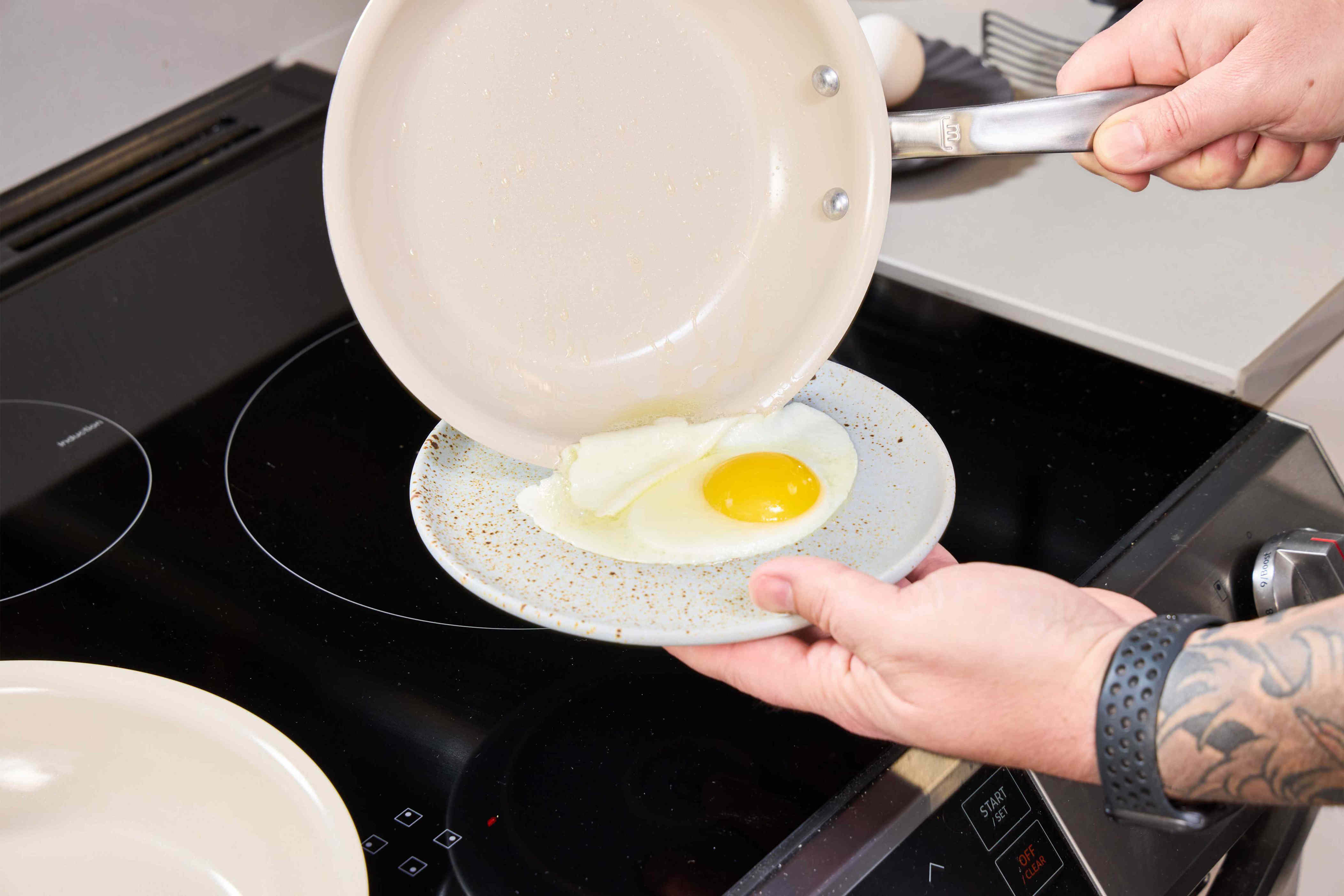 I hate cooking eggs, but the Made In ceramic nonstick frying pan makes ...
