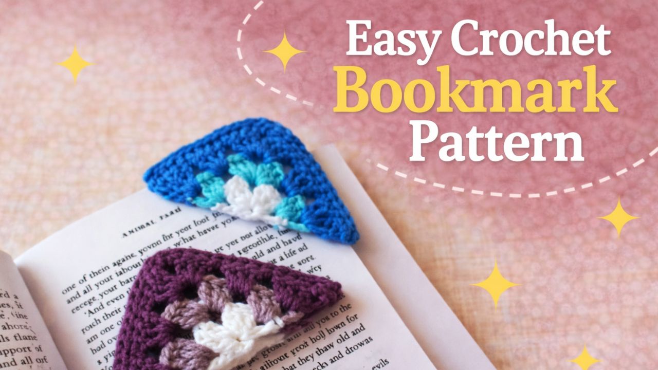 Easy crochet bookmark pattern | Beginner bookmark crochet ideas
