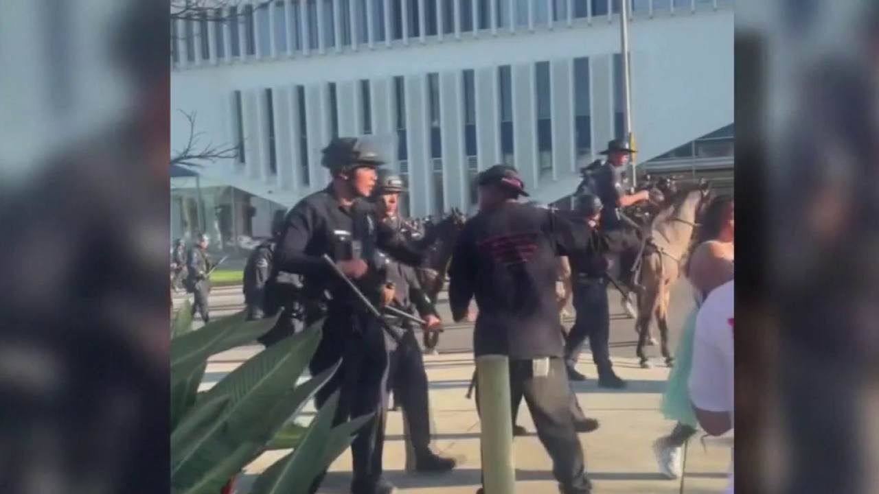 Police disperse crowd in Leimert Park