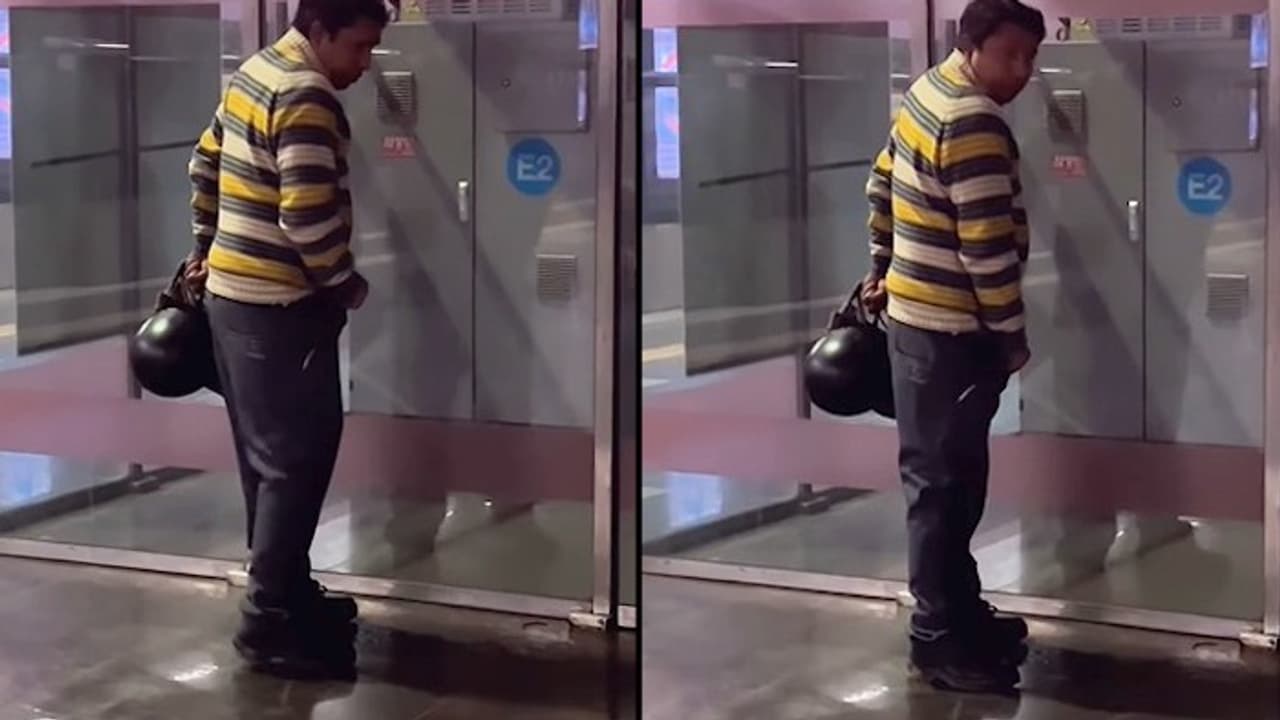 Viral video of man urinating at Delhi Metro sparks outrage over civic ...