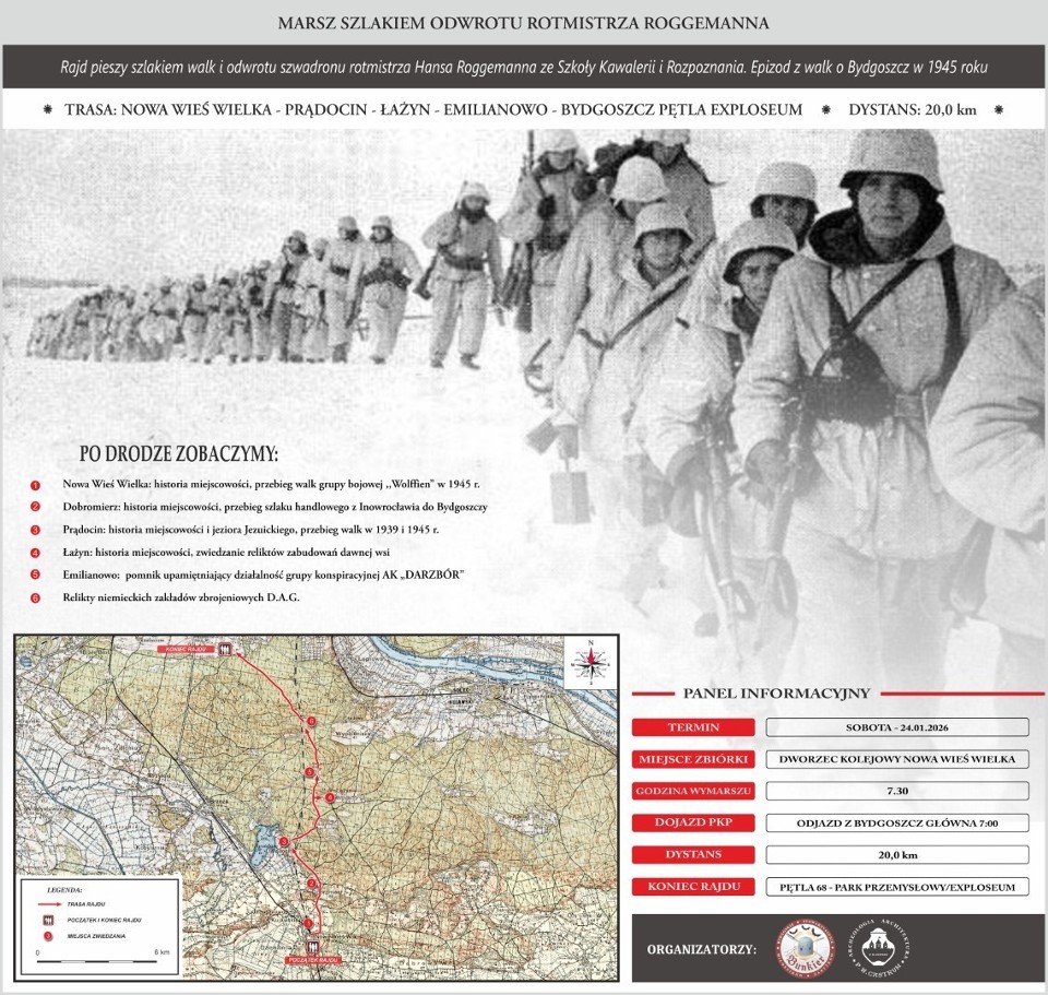Epizod z walk o Bydgoszcz w 1945 roku. Zapisz się na marsz szlakiem ...