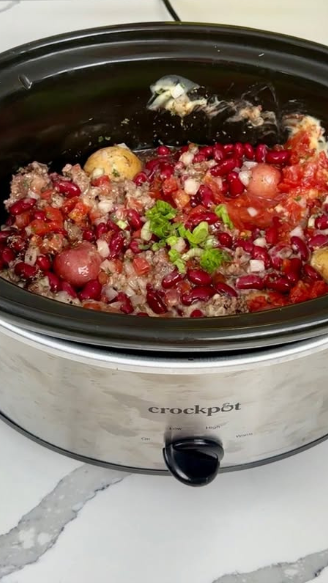 I learned this in Texas and it’s the yummiest crockpot cowboy casserole