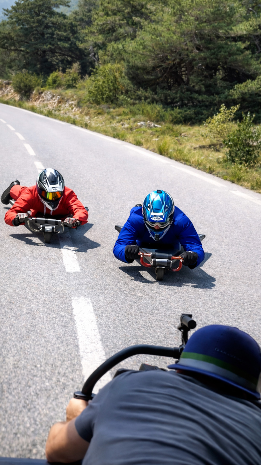 Capturing speed on a curved road