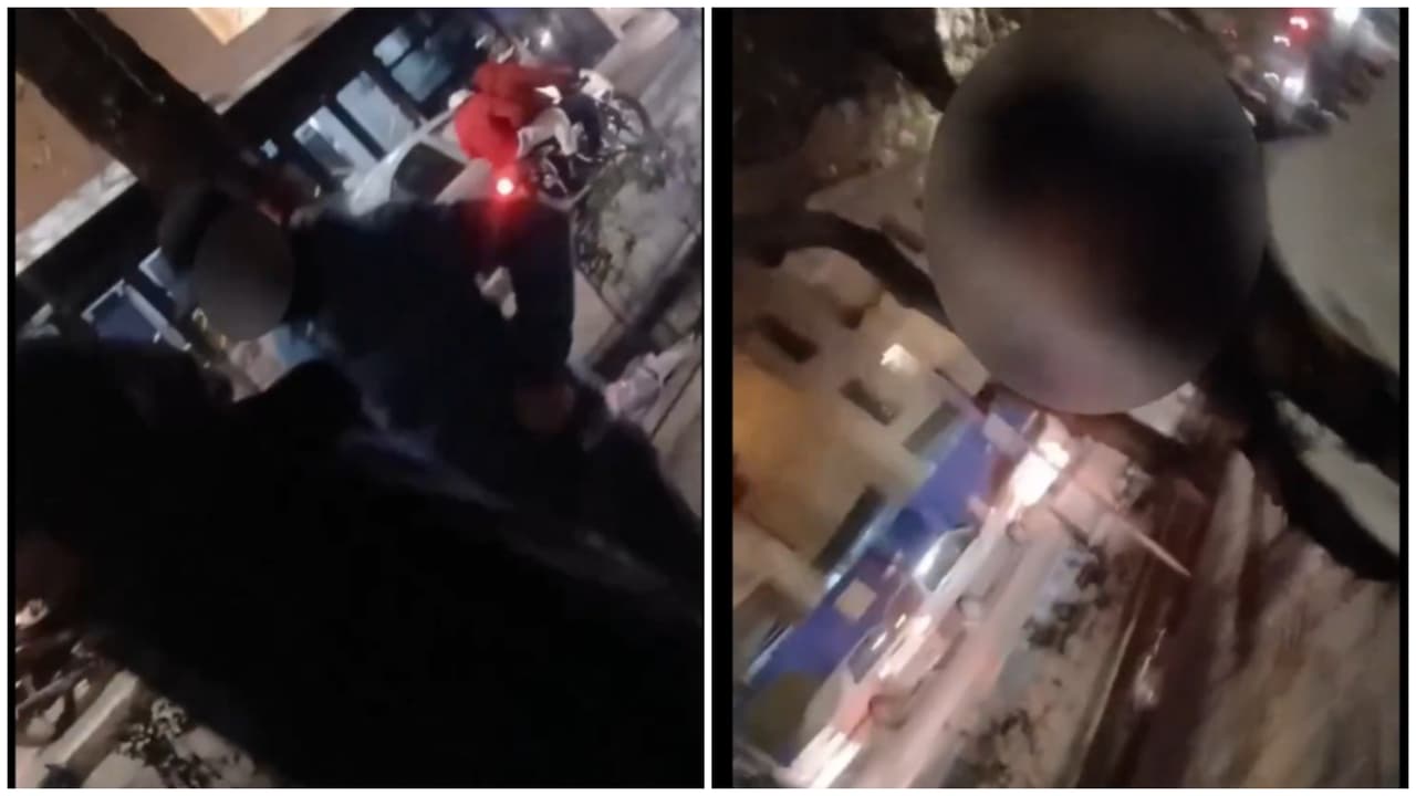 'Hit him in the head': Iran forces attack people on sidewalk with ...