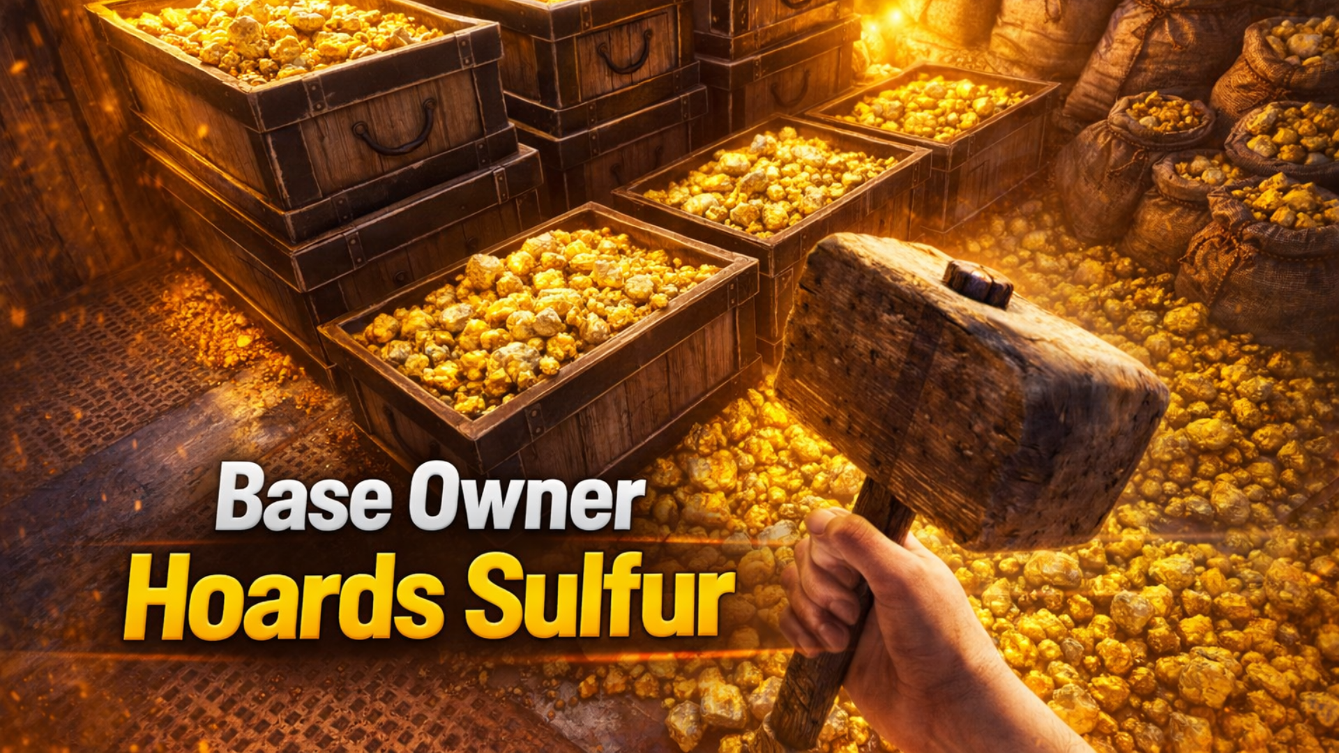 Suspicious Rust base owner hoarding only sulfur