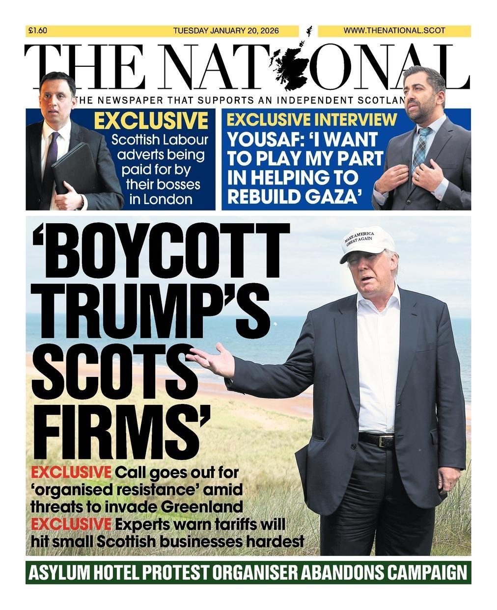 Scotland's papers: Trump tariffs 'devastating' and hospital 'cover up'