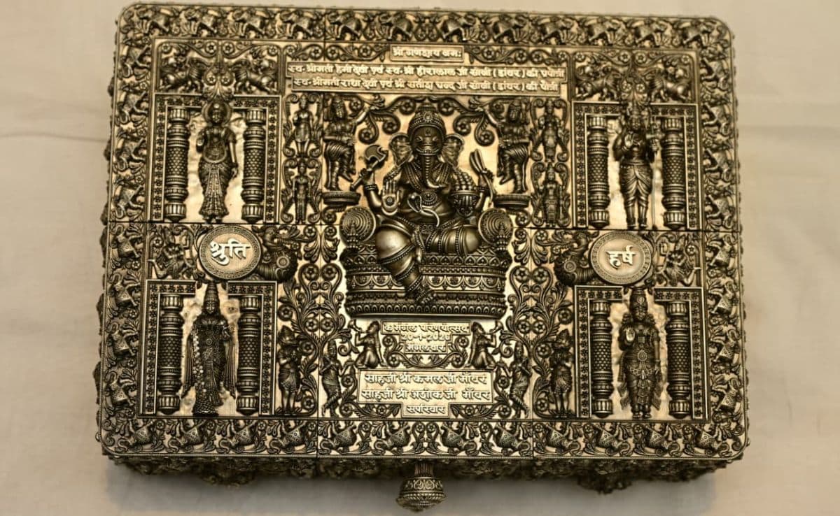 Jaipur man creates Rs 25 lakh wedding card using 3 kg silver for daughter