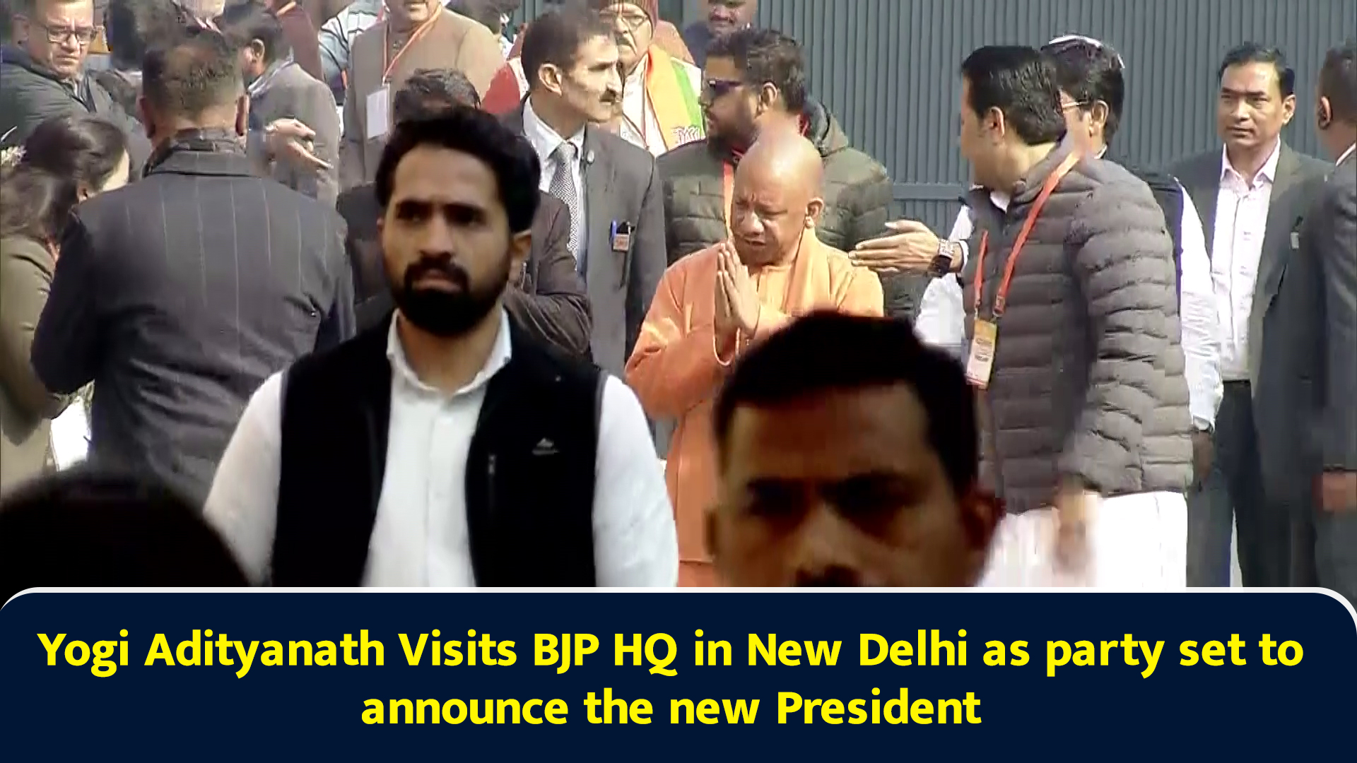 Yogi Adityanath visits BJP HQ in New Delhi as Party set to announce the ...