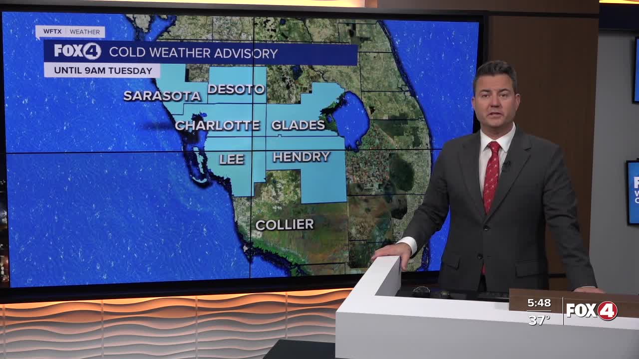 Cold weather advisory in place