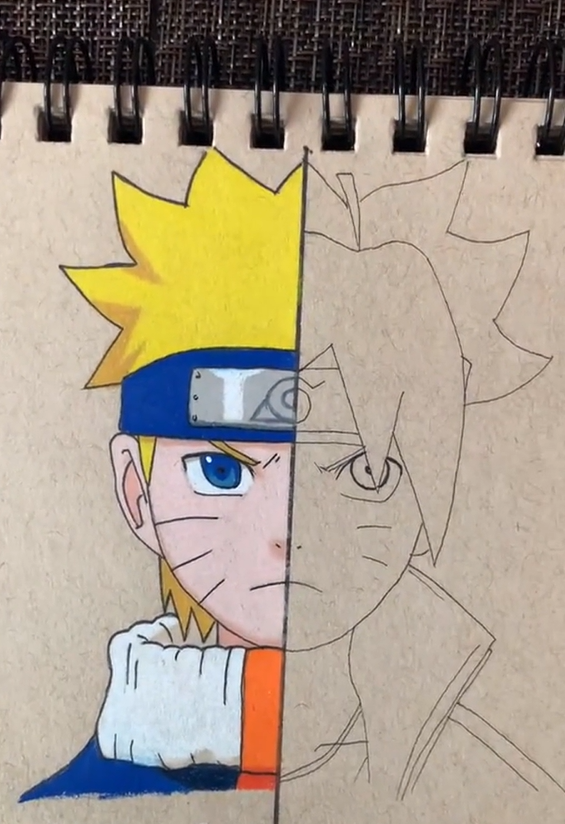 Naruto and Boruto artwork – stunning anime fan art