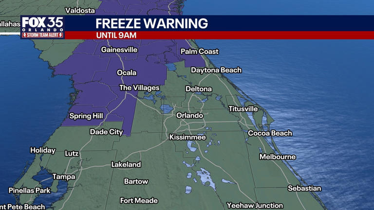 Orlando weather: Cold weather advisory in parts of Central Florida ...