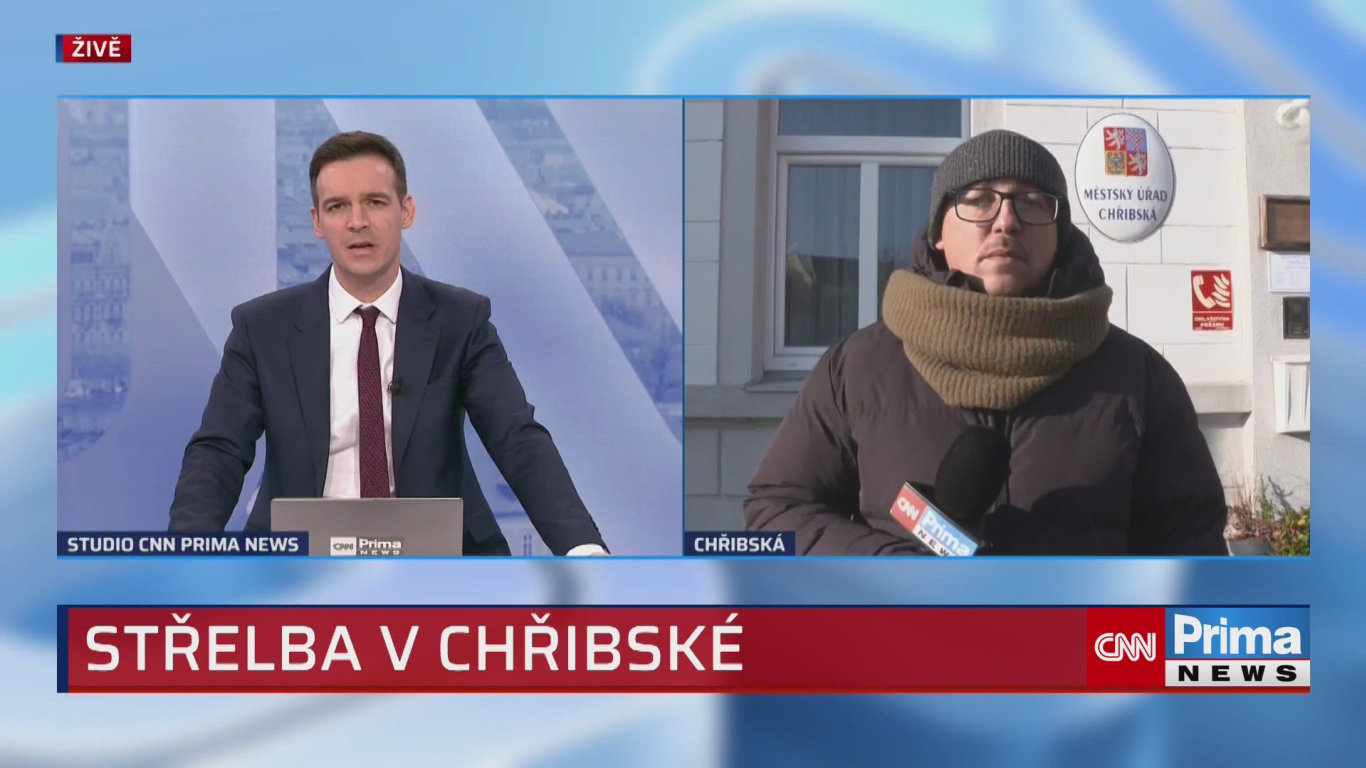 Reportér CNN Prima NEWS popsal situaci v Chřibské