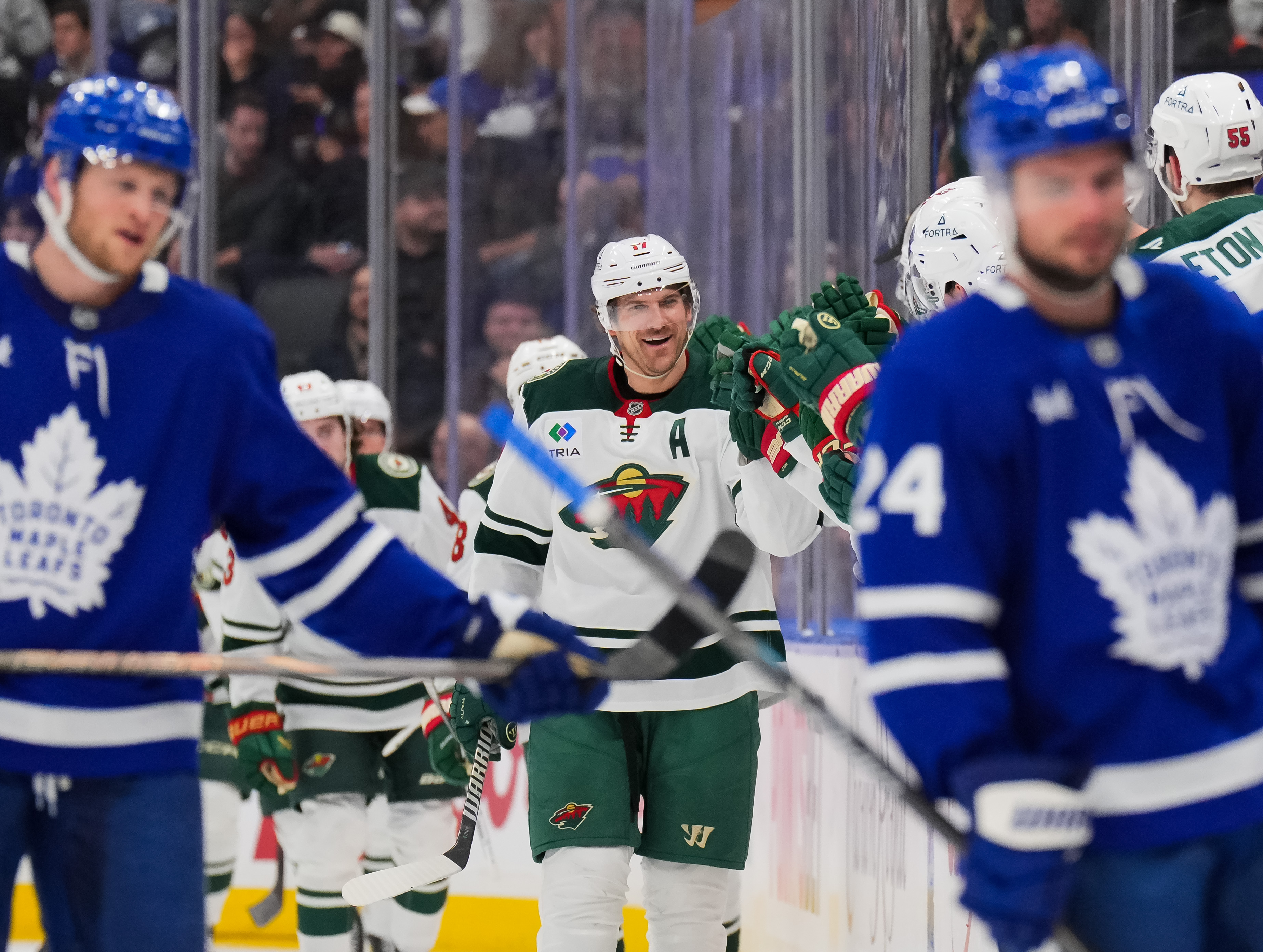 Wild’s Marcus Foligno notches first career hat-trick on Monday night