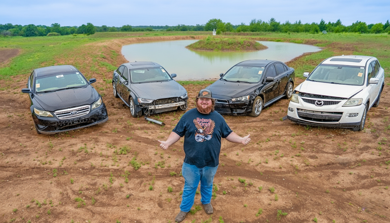 We bought junk cars at auction then turned them into race cars