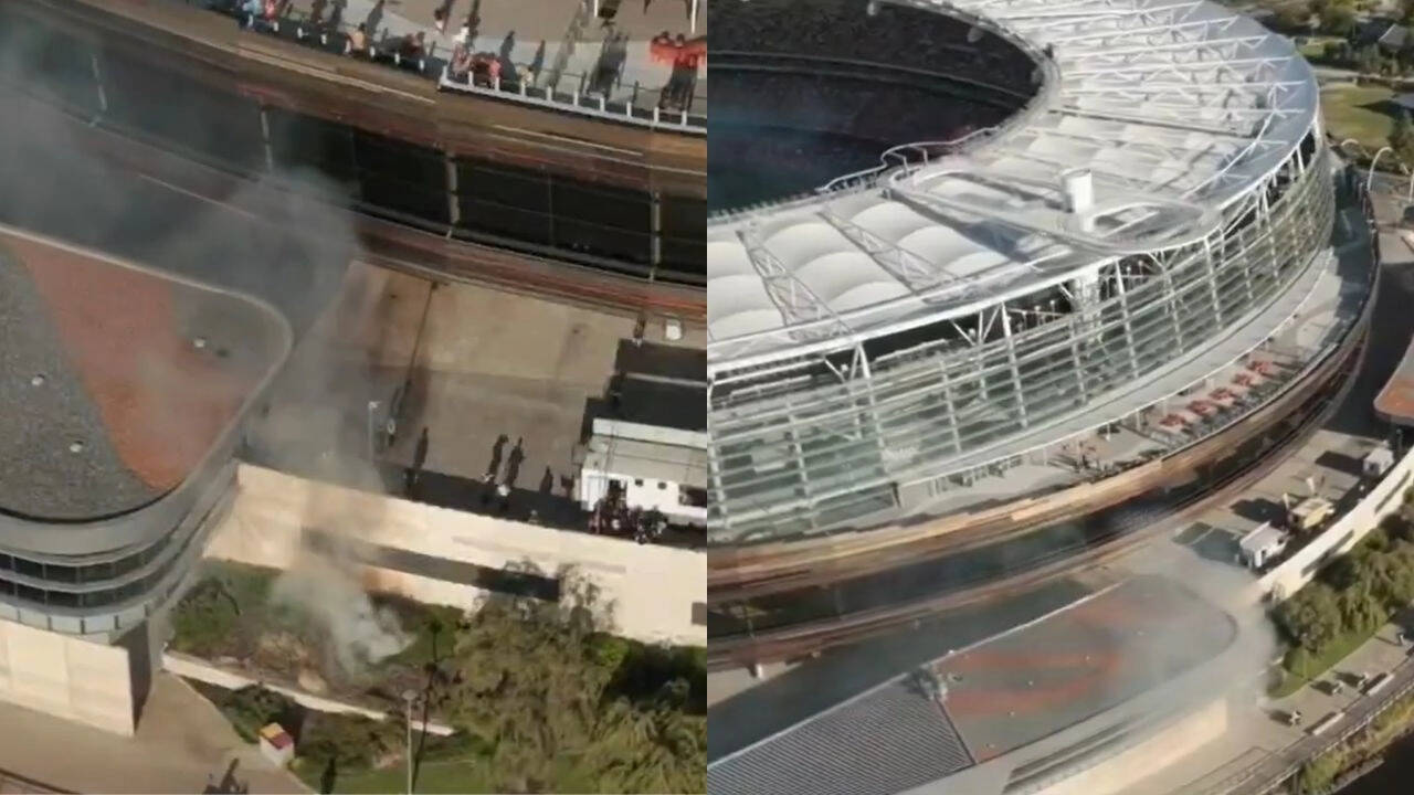 Horror in Australia: Fire outside BBL stadium with Babar Azam, Steve ...