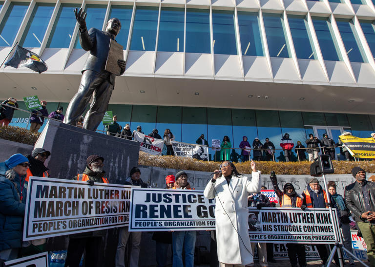 ‘We are not afraid’: Hundreds march on MLK Day in Newark a year after ...