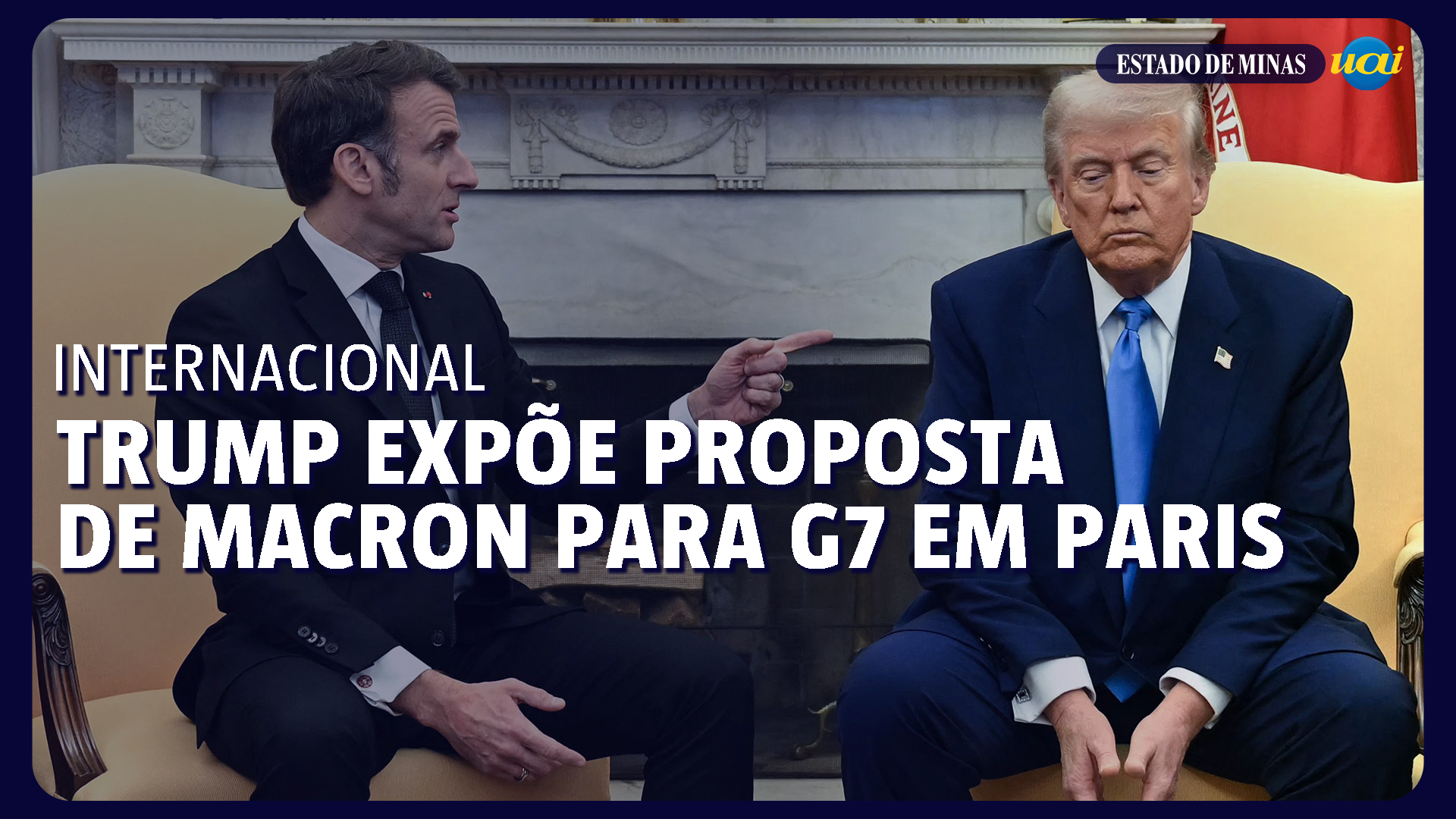 Macron sugere a Trump G7 em Paris com presença da Rússia