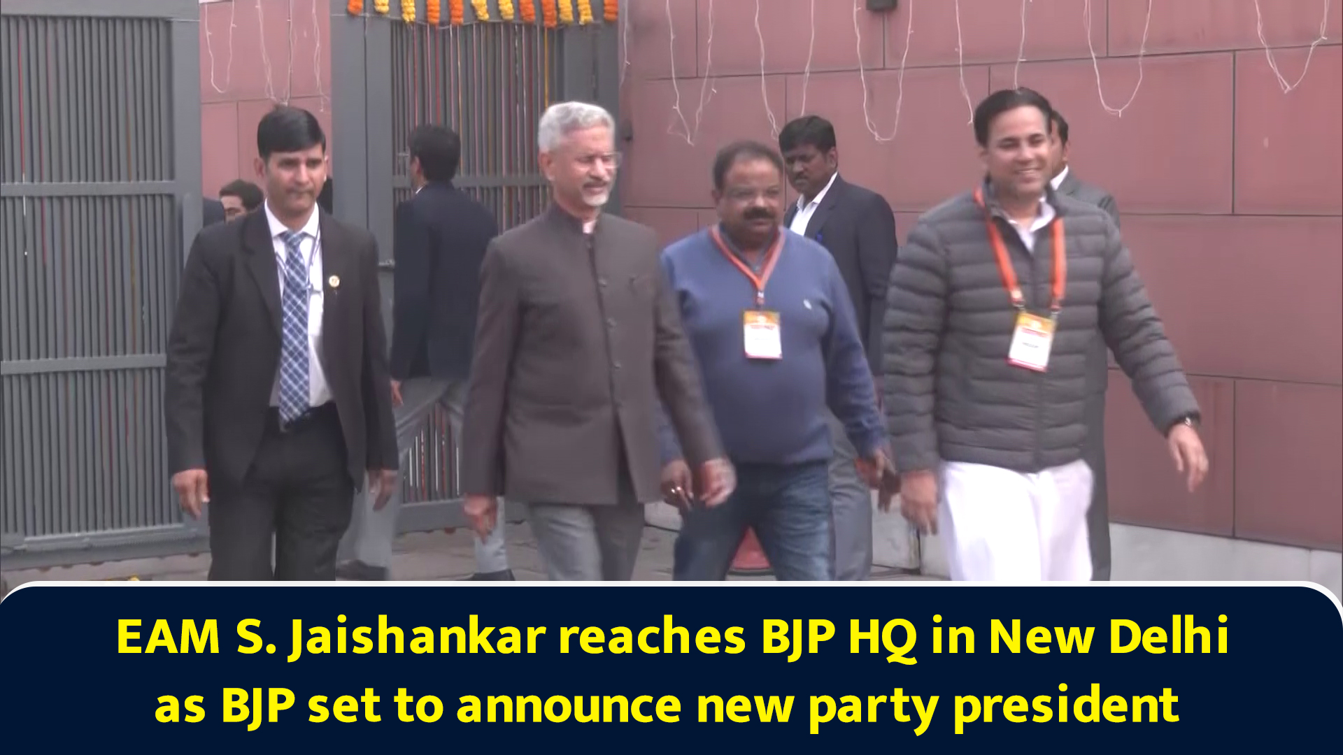 EAM S Jaishankar reaches BJP HQ in New Delhi as BJP set to announce new ...