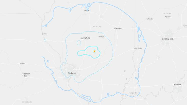 Earthquake shakes central Illinois early Tuesday morning